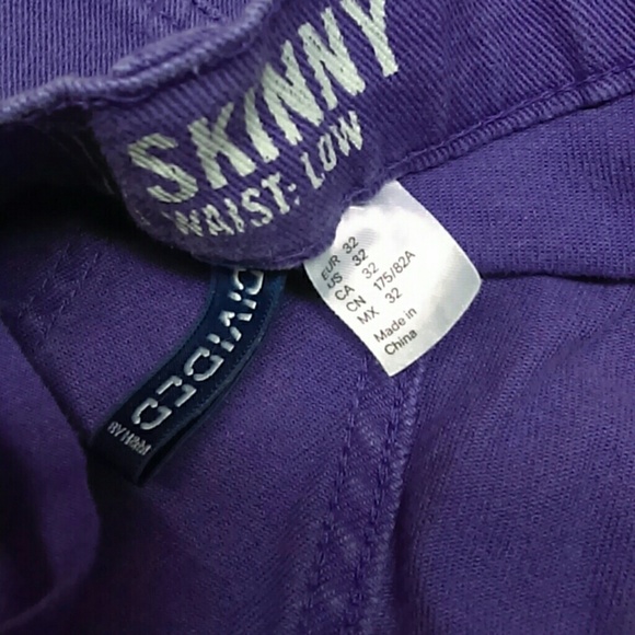 Divided | Pants & Jumpsuits | Womens Divided Brand Purple Skinny Jeans ...